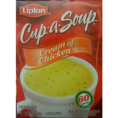 How many calories are in a chicken cup a soup?