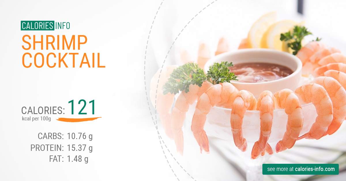 How many calories are in a cocktail shrimp?