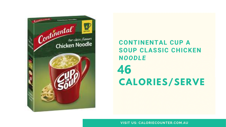 How many calories are in a continental Soup?