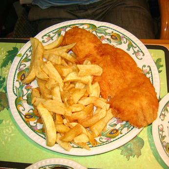 How many calories are in a deep fried battered halibut?