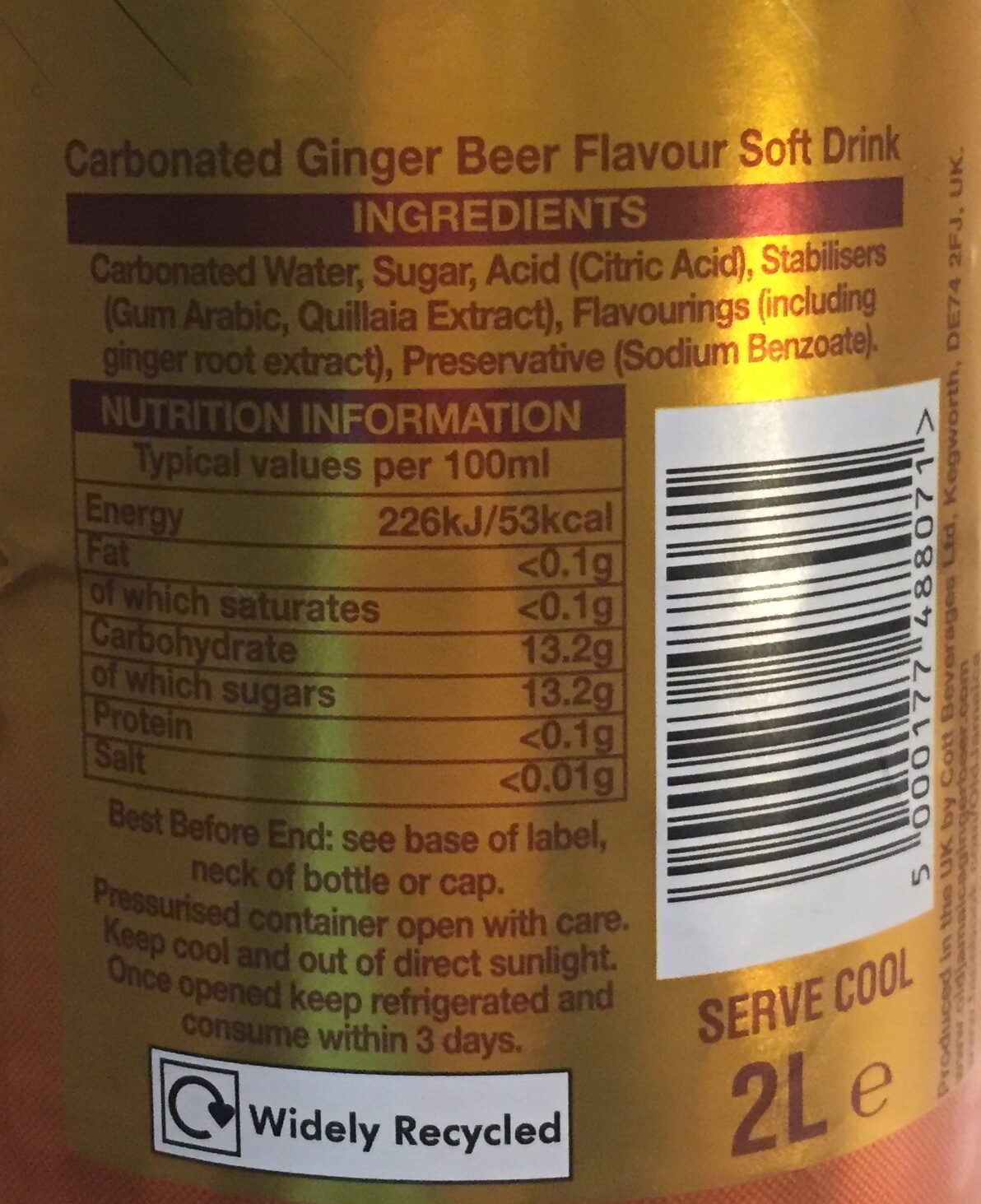 How many calories are in a Jamaican drink?