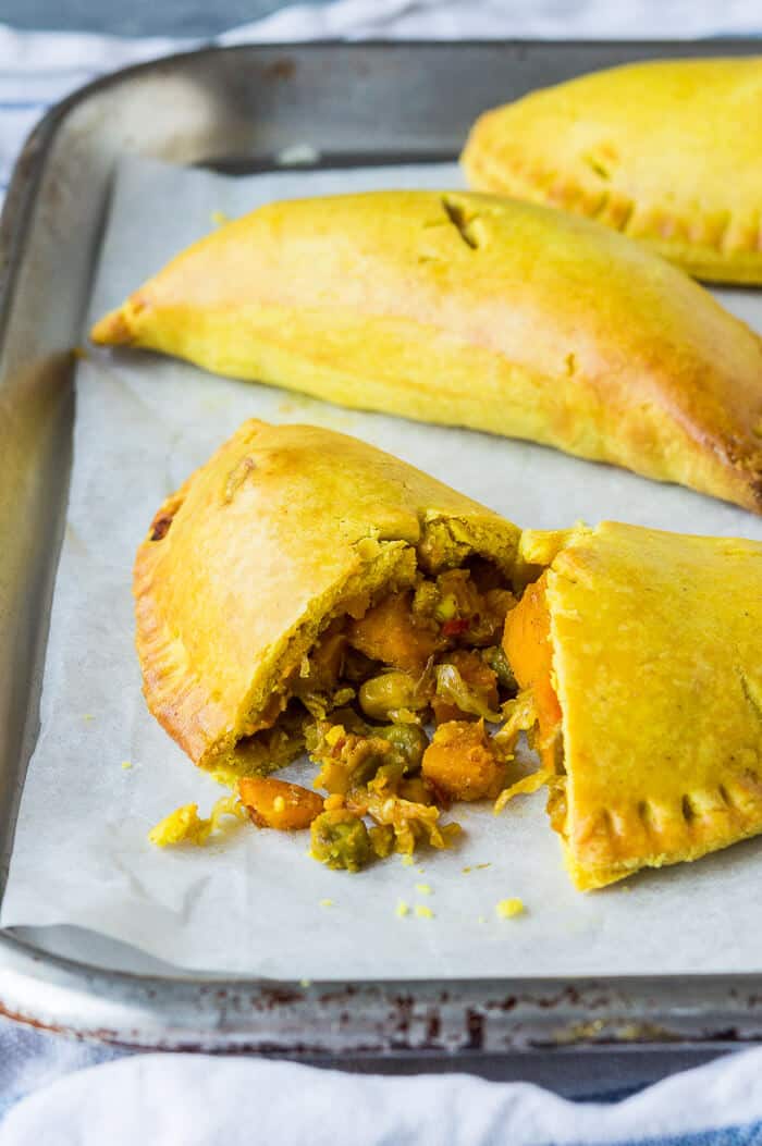 How many calories are in a Jamaican vegetable patty?