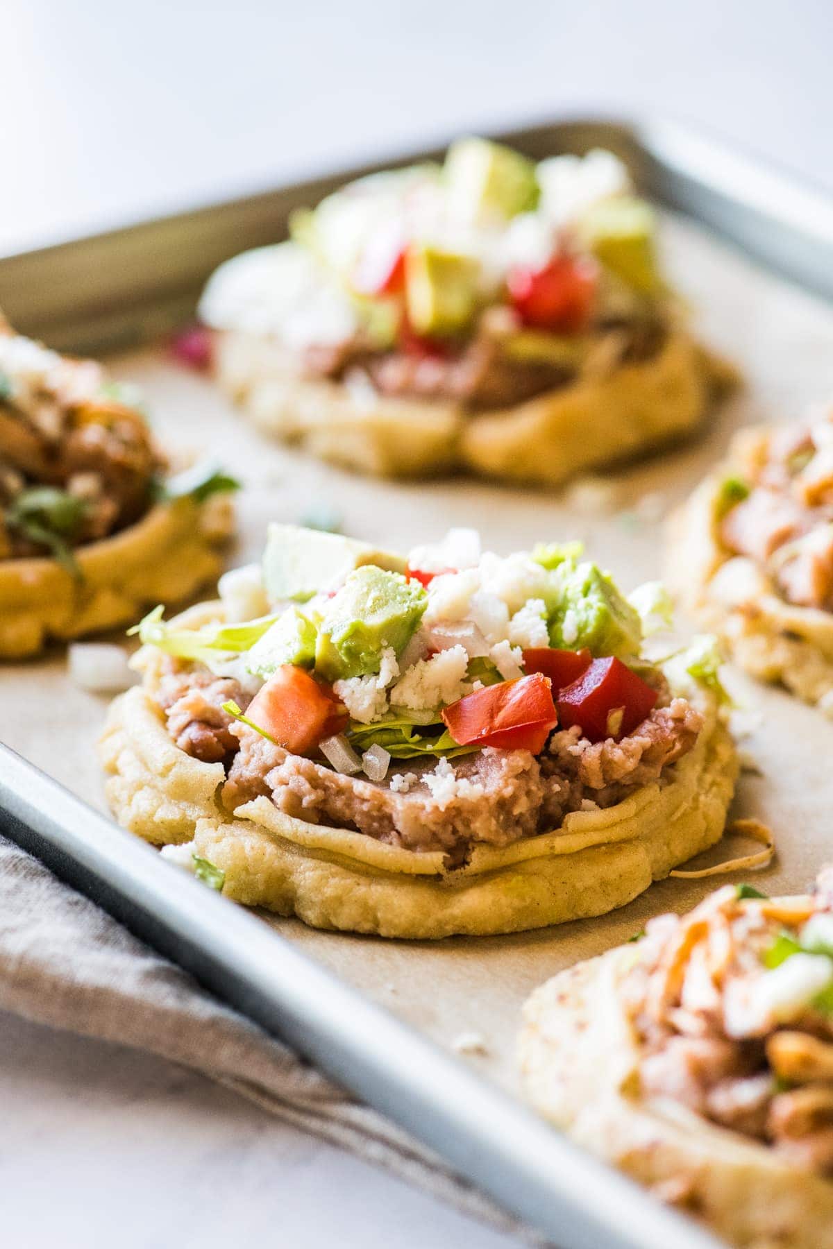 How many calories are in a Mexican sopes?