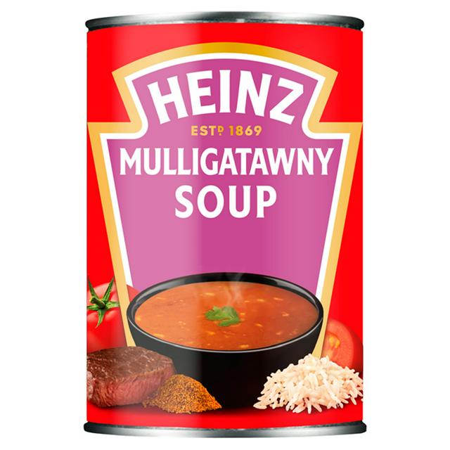 How many calories are in a tin of Heinz mulligatawny soup?