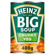 How many calories are in a tin of Vegetable big soup?