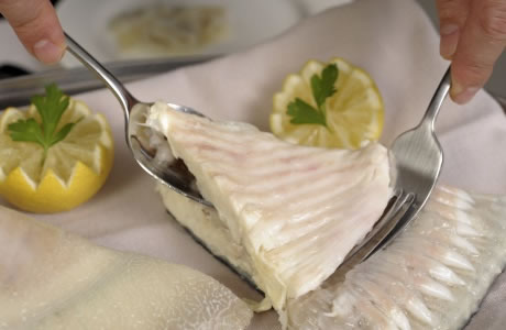 How many calories are in a turbot fillet?