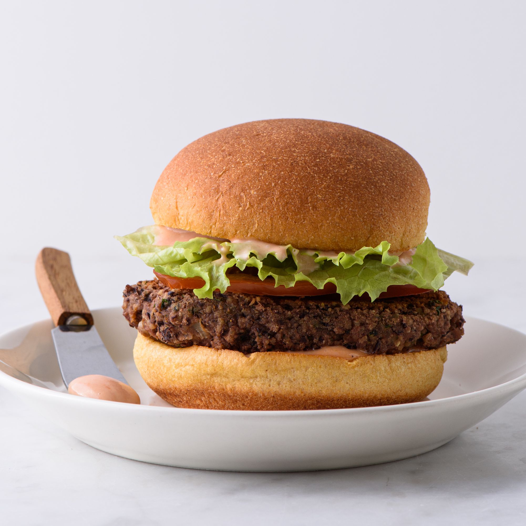 How many calories are in a veggie burger without the bun?