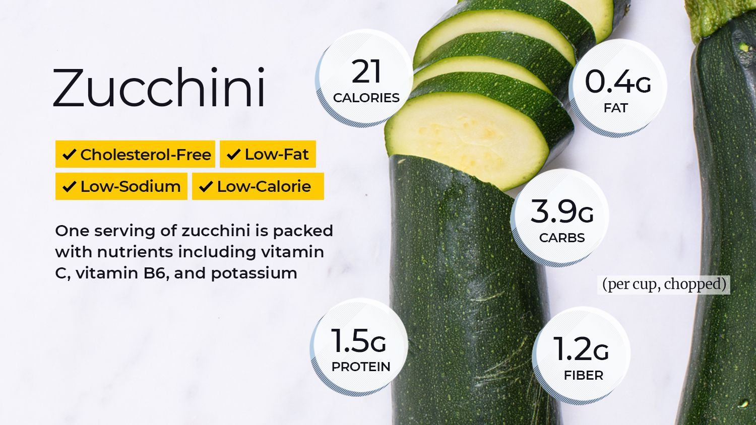 How many calories are in a whole zucchini?