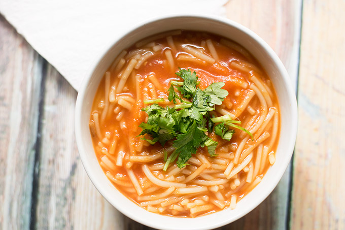 How many calories are in Mexican sopa?