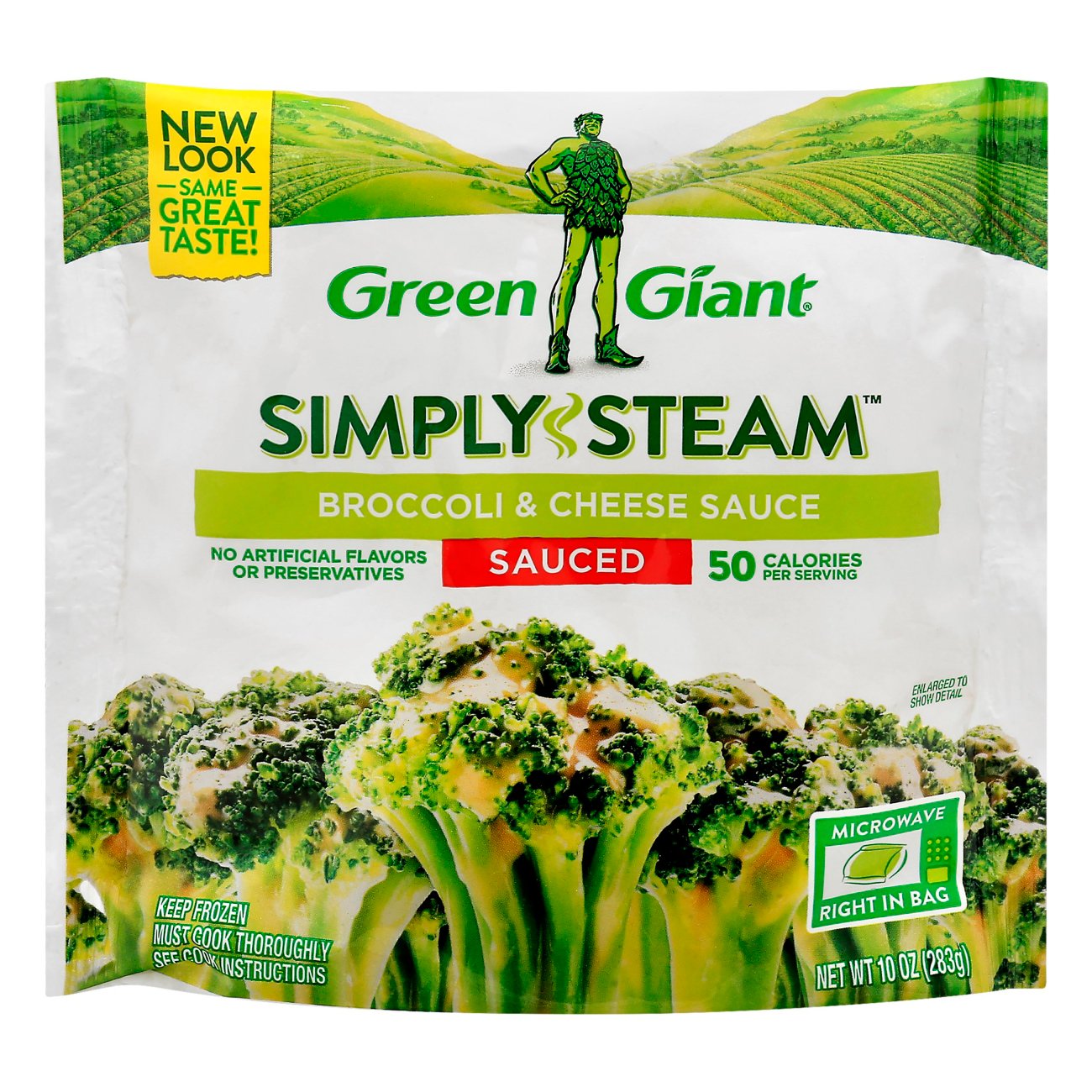 How many calories are in steamed broccoli and cheese?