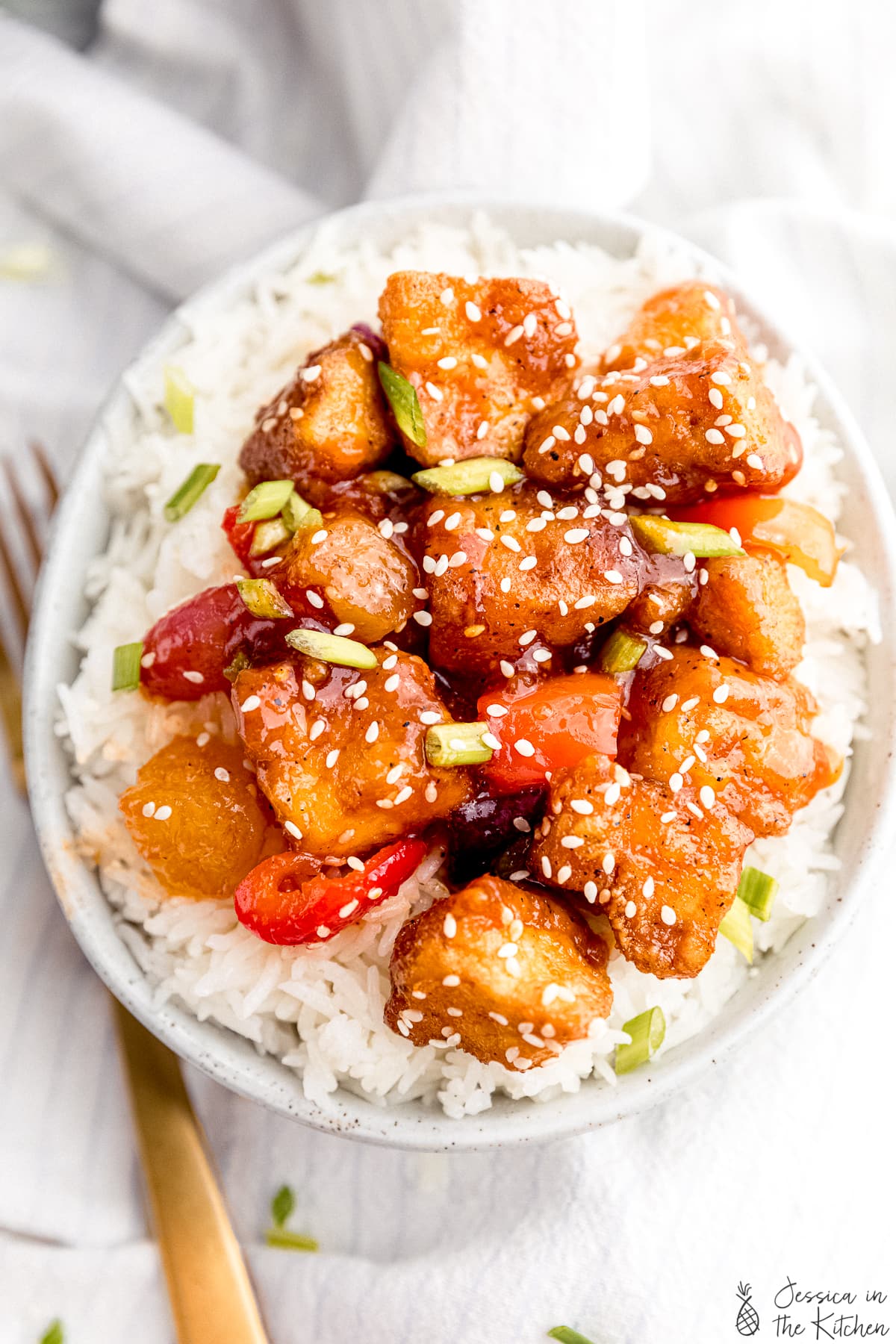 How many calories are in sweet and sour tofu?