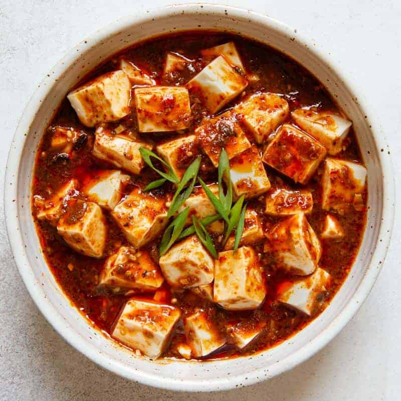 How many calories are in vegetarian tofu Mapo?