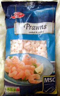 How many calories in a bag of frozen prawns?
