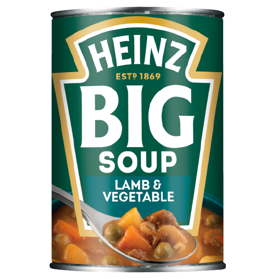 How many calories in Heinz lamb big soup?