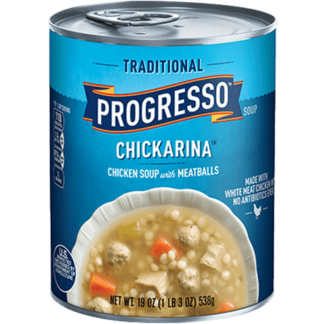 How many calories Progresso Chickarina?