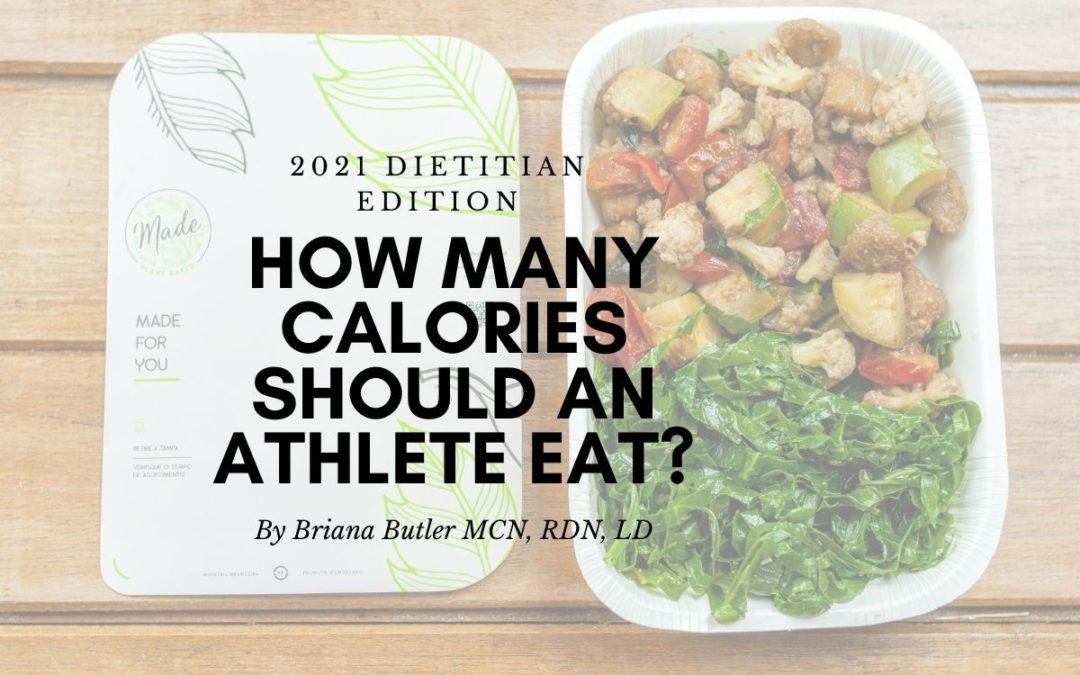 How many calories should a track athlete eat?