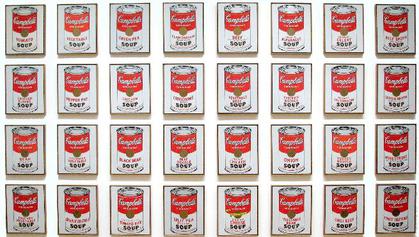 How many Campbell soup paintings are there?