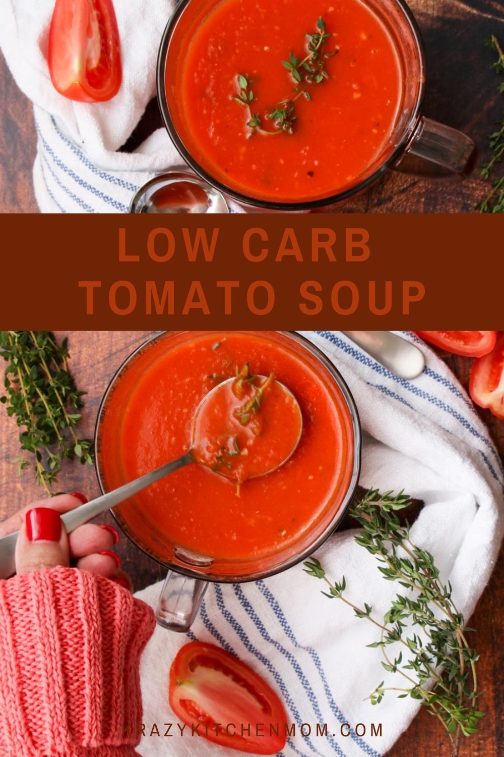 How many carbs are in 1 cup of homemade tomato soup?