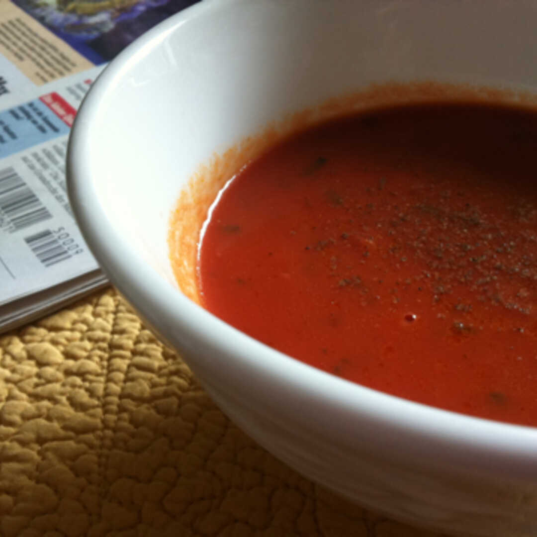 How many carbs are in tomato soup with water?