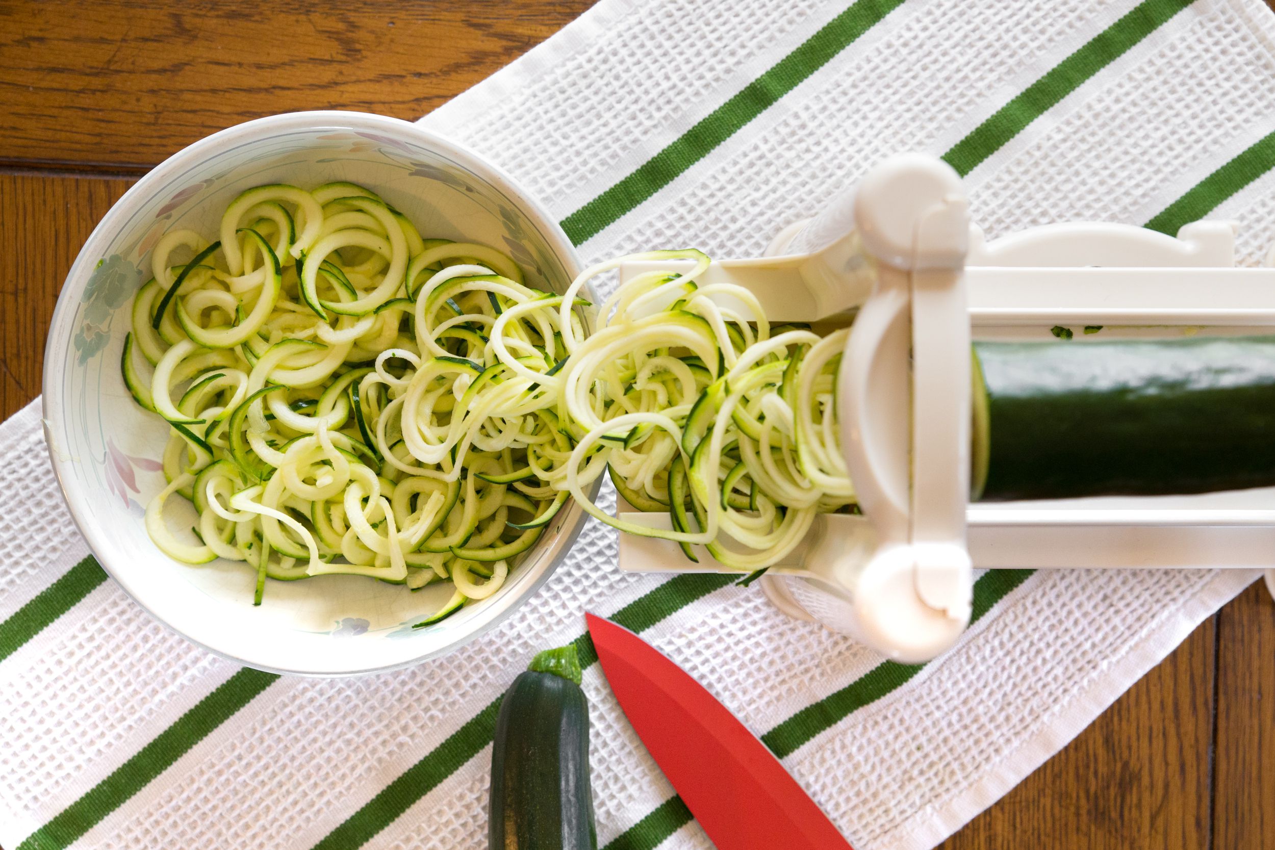 How many carbs are in zucchini spirals?