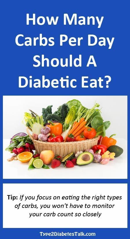 How many carbs should a diabetic have in a day?