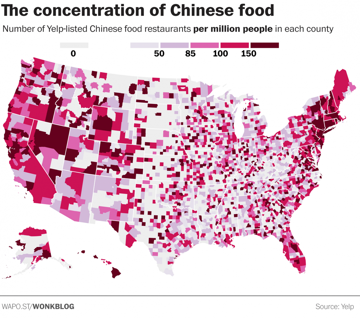 How many Chinese restaurants are there in the United States?