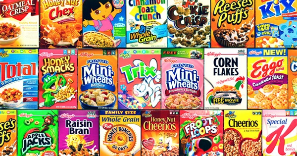 How many different types of cereal are there?