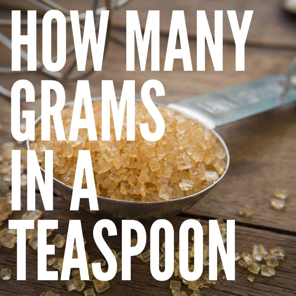 How many gram is a teaspoon of flour?