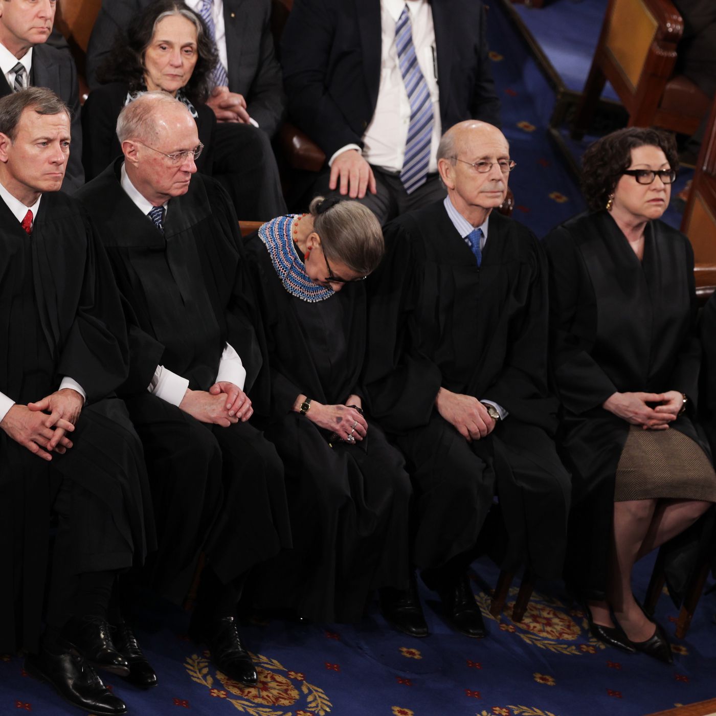 How many hours does Ruth Bader Ginsburg sleep?