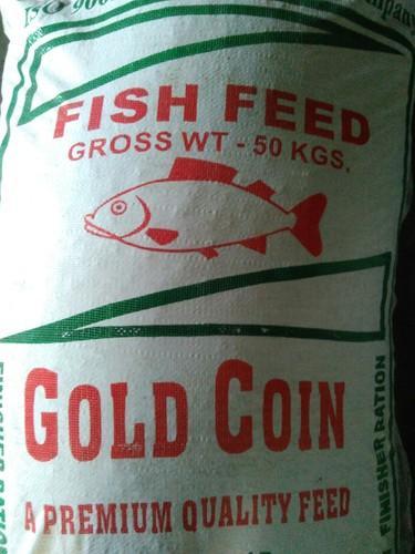 How many kg is a bag of fish feed?