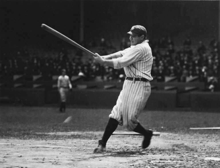 How many of Babe Ruth's home runs bounced?