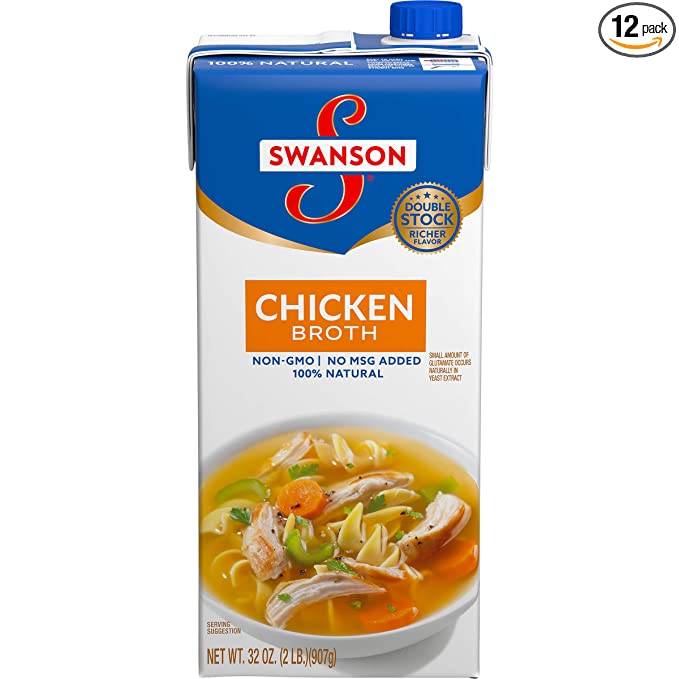 How many servings are in a pound of chicken broth?