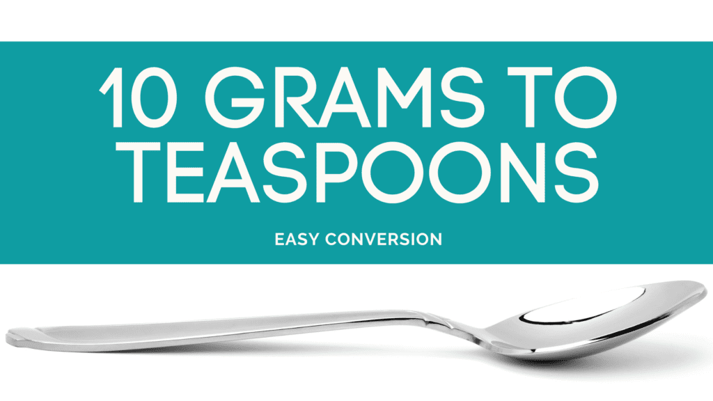 How many tablespoons is 10 grams?
