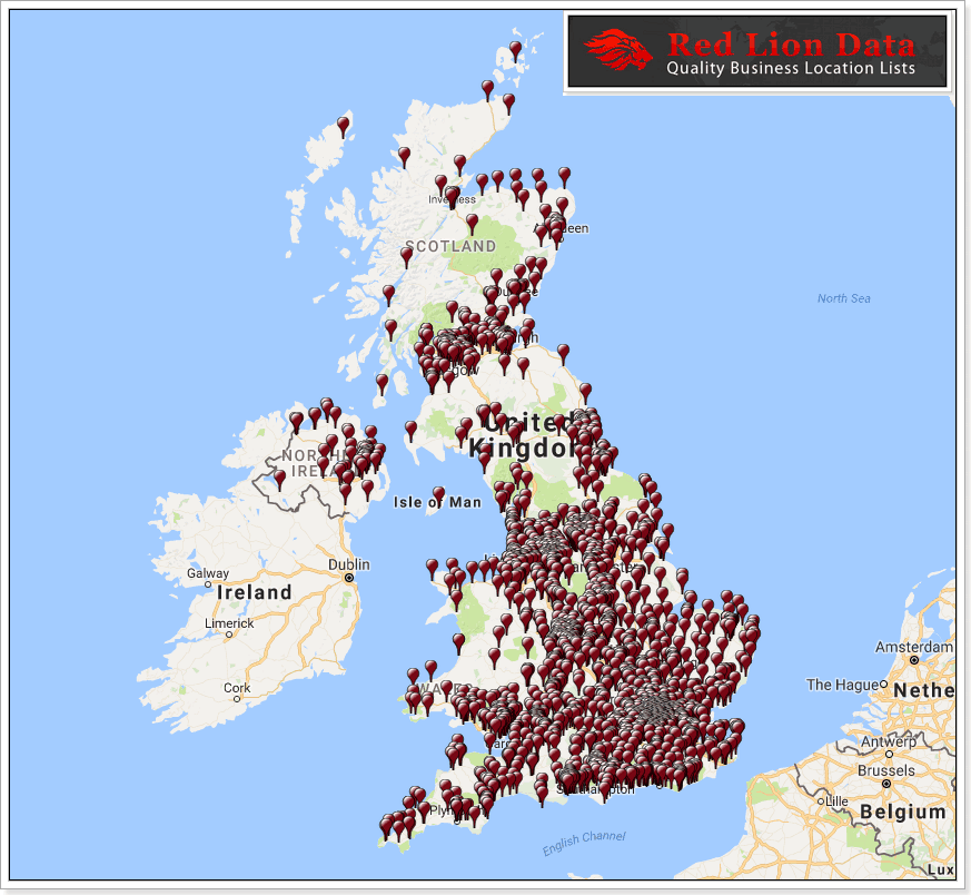 How many Tescos are in England?