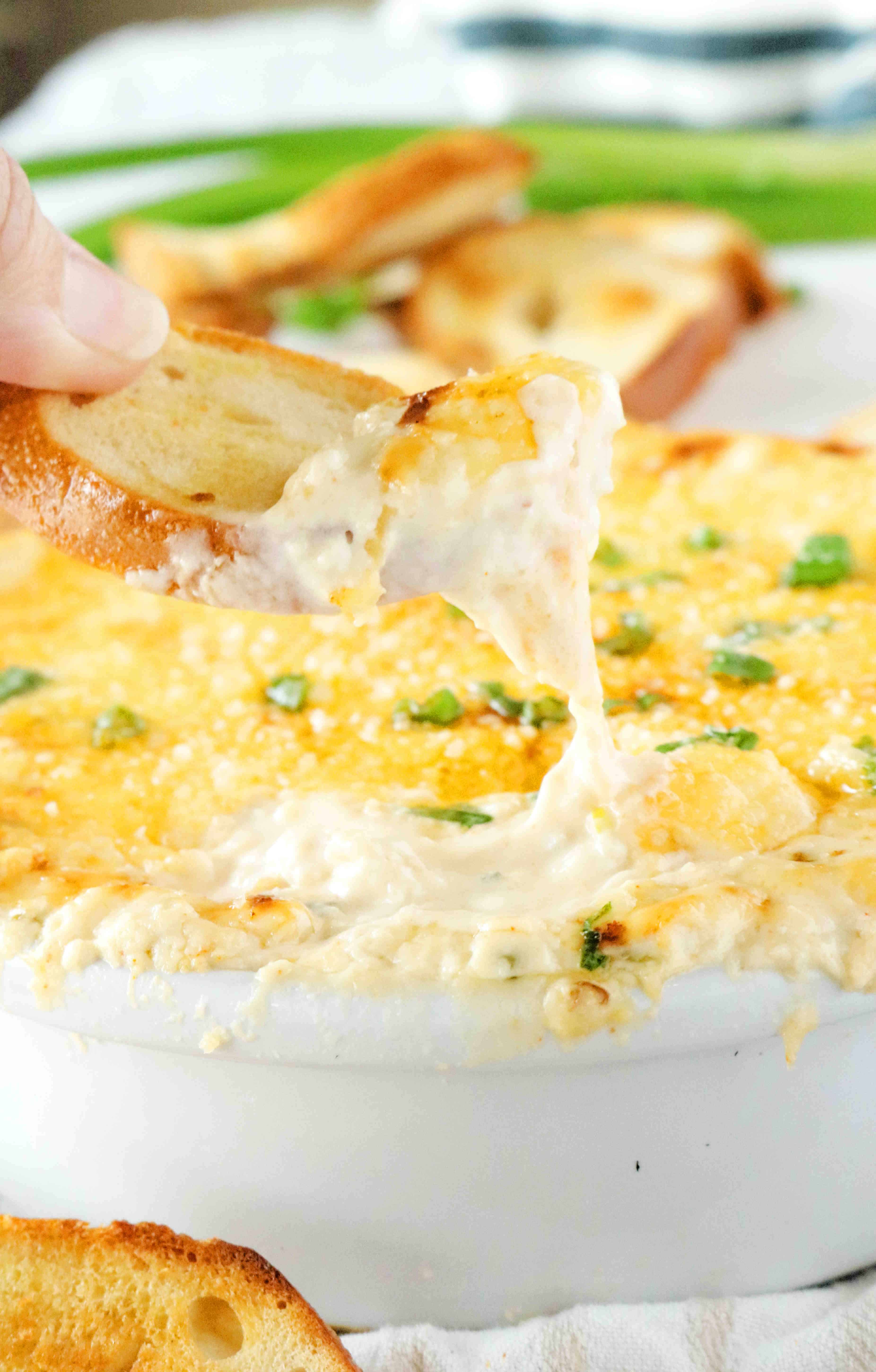 How many times can you reheat crab dip?