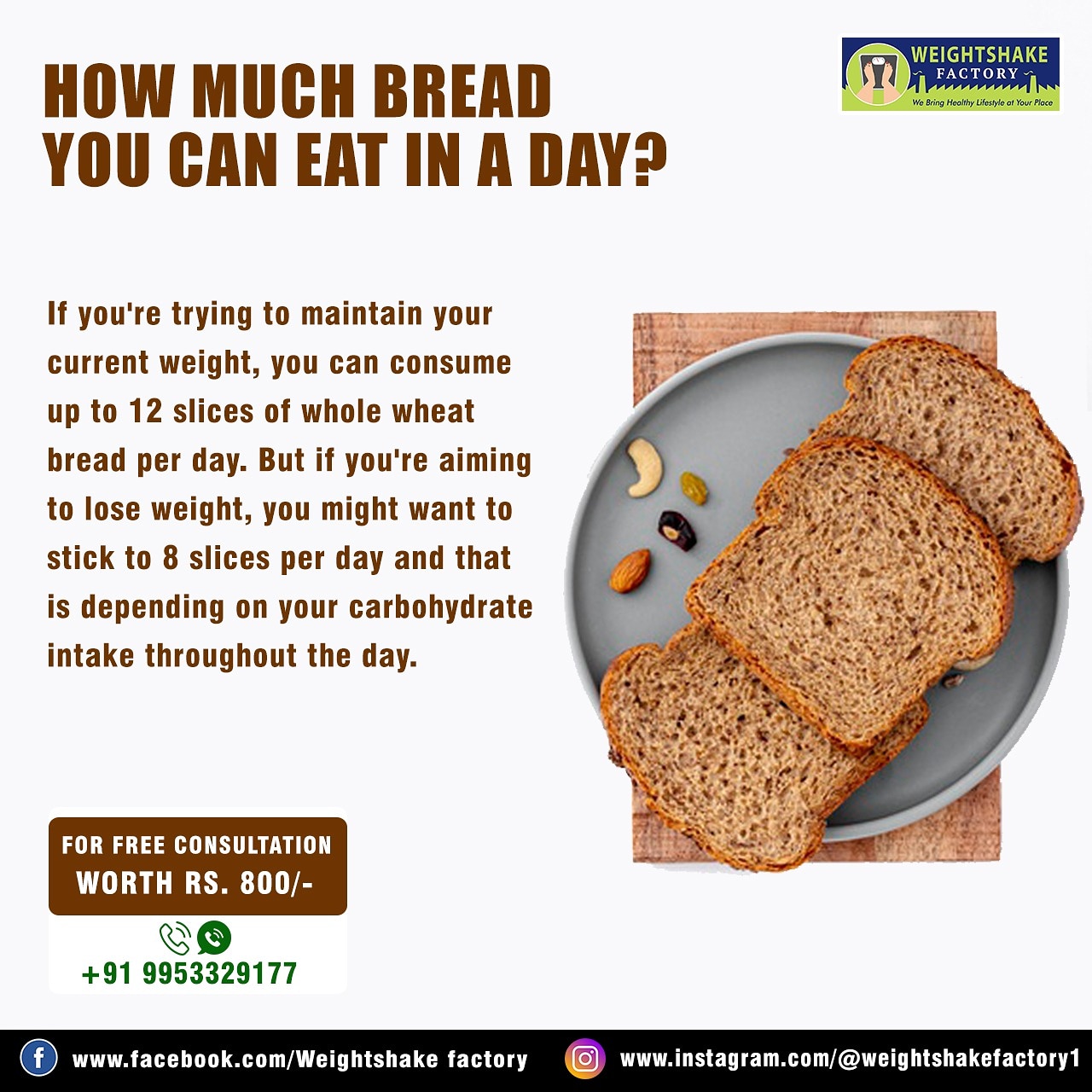 How much bread per day is OK?
