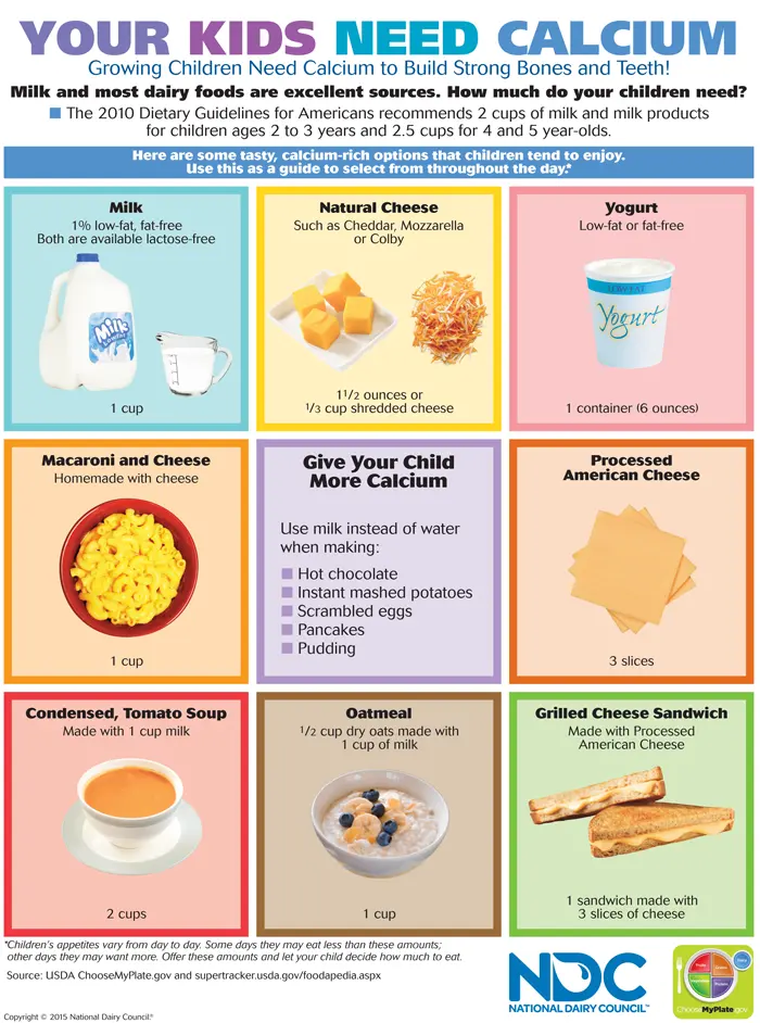 How much calcium do you get from dairy foods?