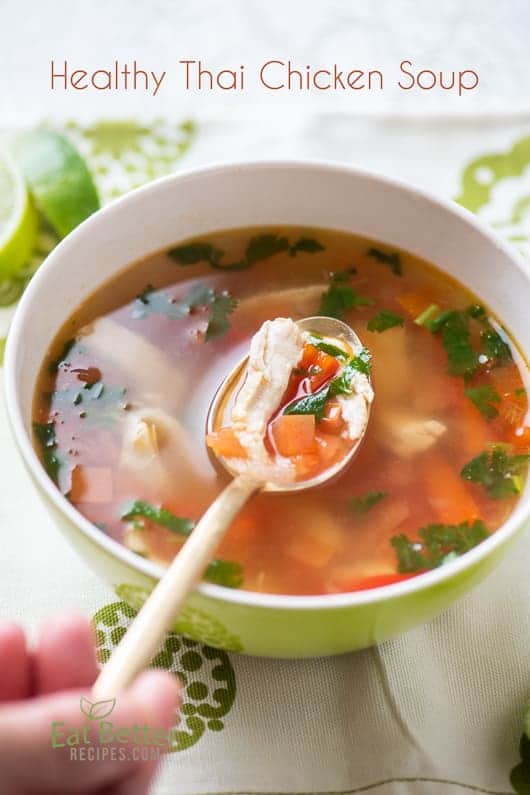 How much calories is Thai chicken soup?