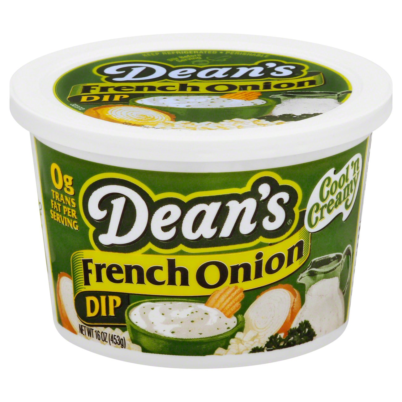 How much cholesterol is in French onion dip?