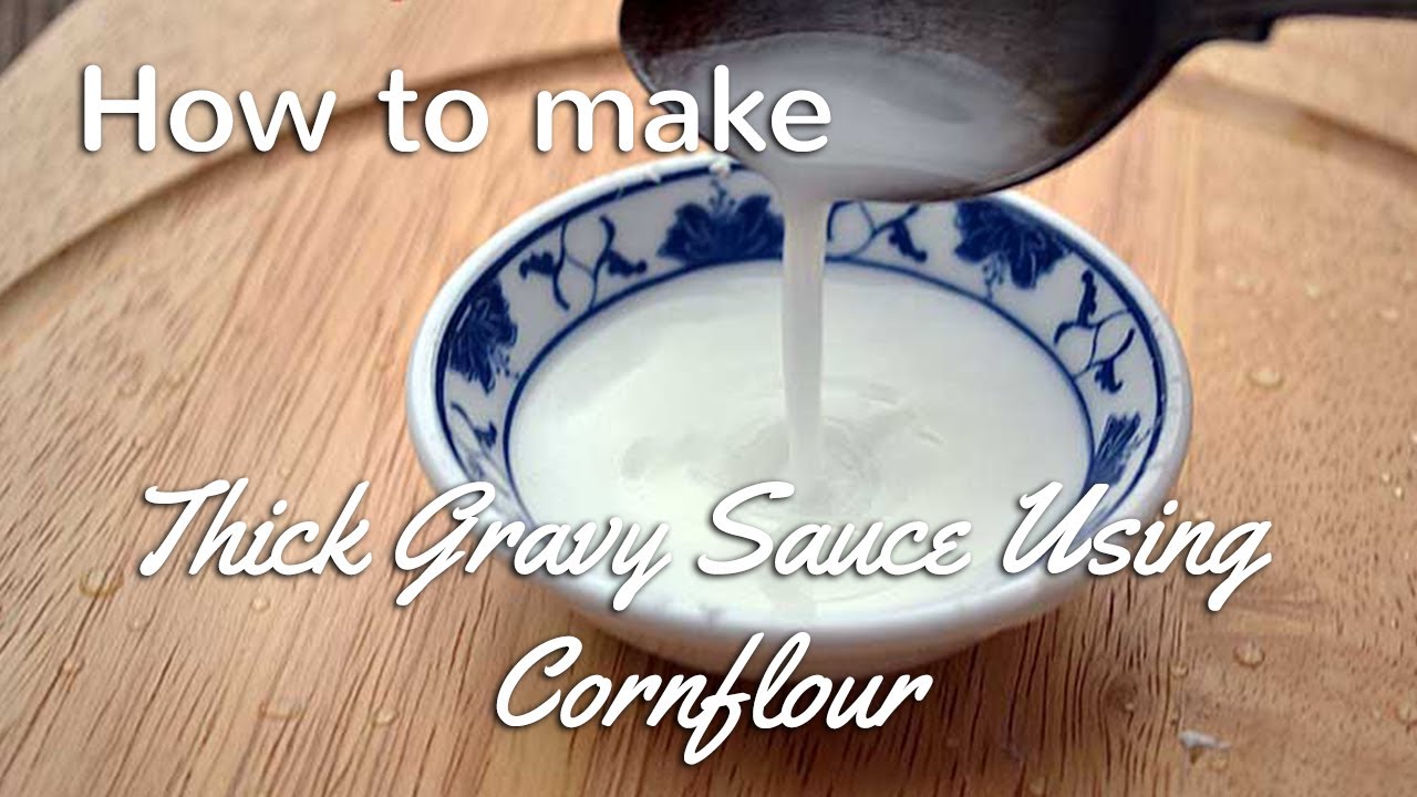 How much cornflour does it take to thicken 500ml sauce?