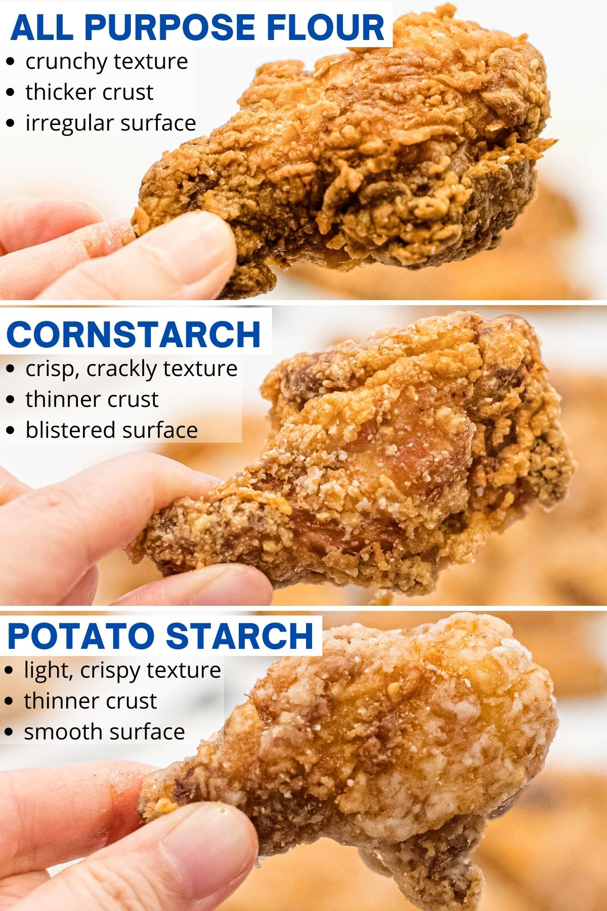 How much cornstarch do you use to fry?