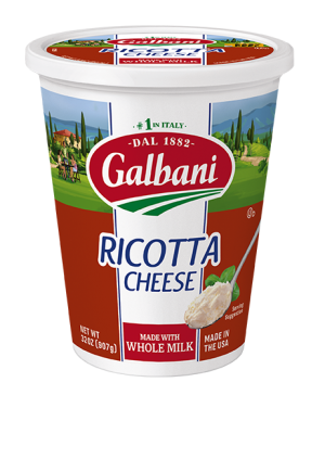 How much dairy does ricotta cheese have?