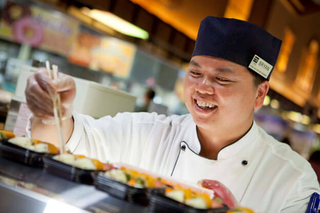 How much do sushi chefs make at Wegmans?