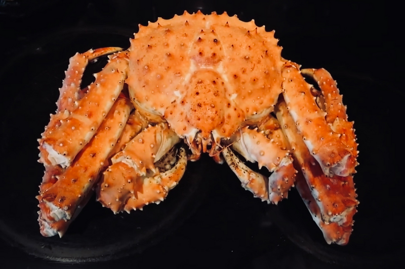 How much does a whole king crab cost?