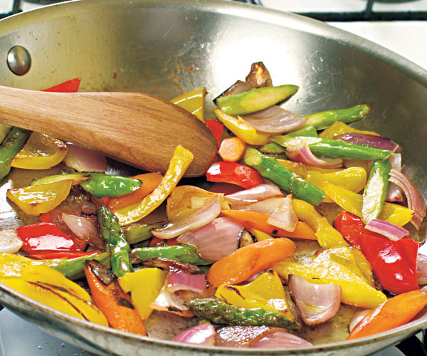 How much fat should be used in the pan when sautéing or pan-frying fish?