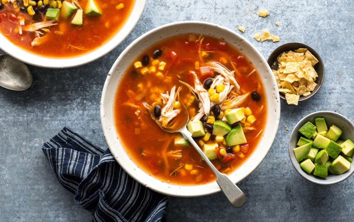 How much fiber is in soup?