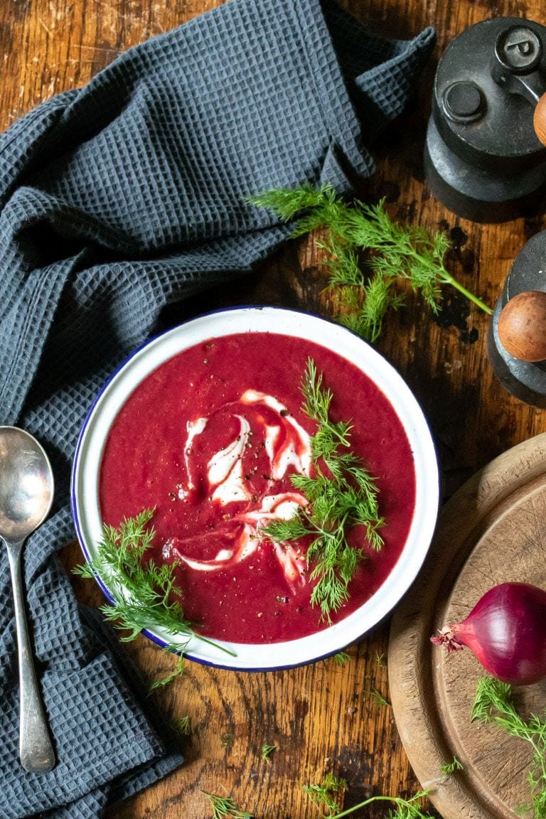 How much food does beetroot soup give you?