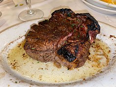 How much is a bone in filet mignon at Ruth Chris?