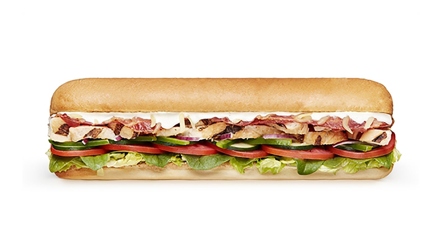 How much is a chicken and bacon ranch melt at subway?