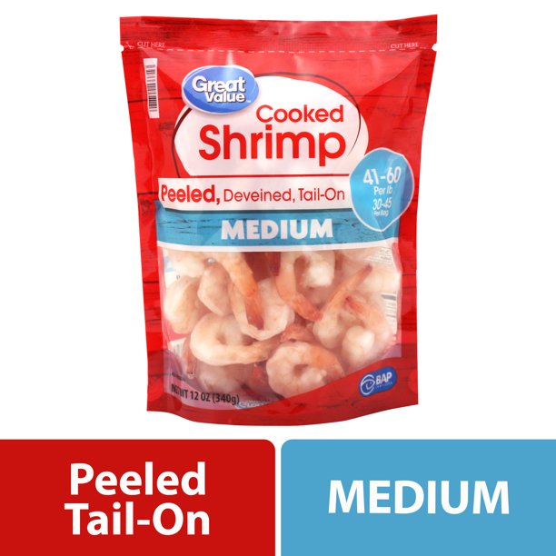 How much is a frozen bag of shrimp?
